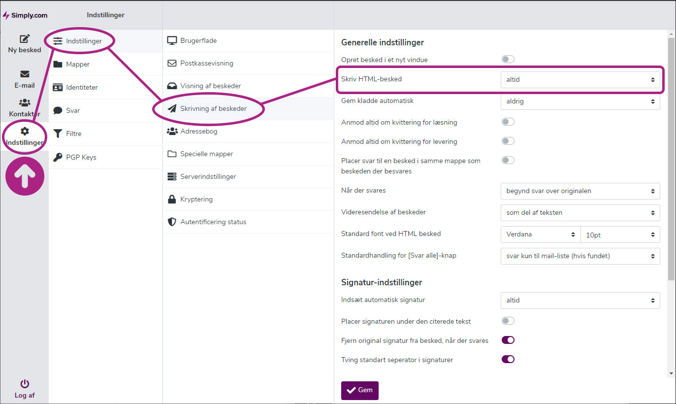 Support Article Signature In Webmail Simply